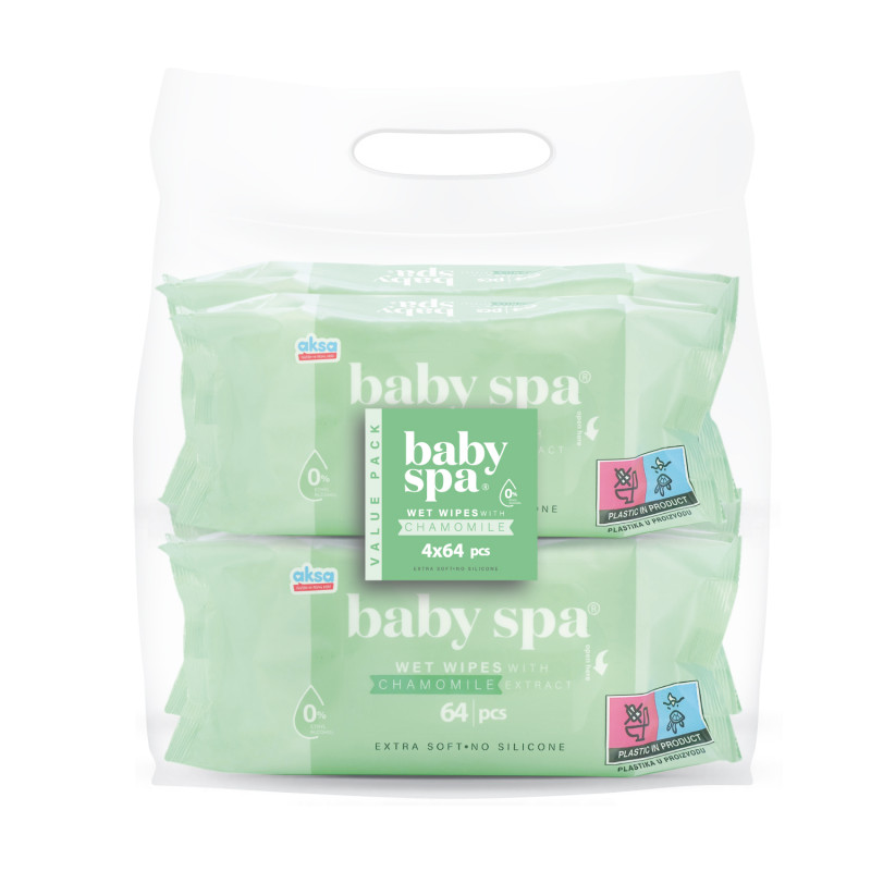 Baby spa vlažne maramice sa kamilicom 4x64kom