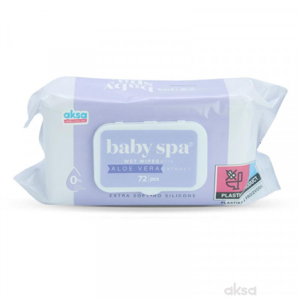 Baby spa vlažne maramice cream sa aloe verom 72kom