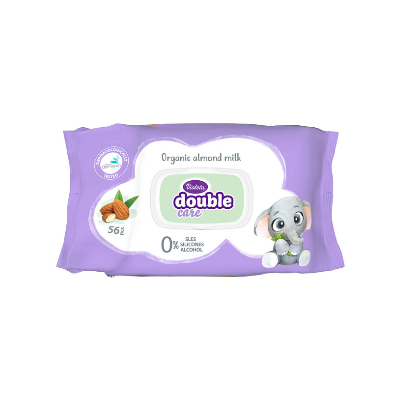 Violeta baby vlažne maramice badem 56kom