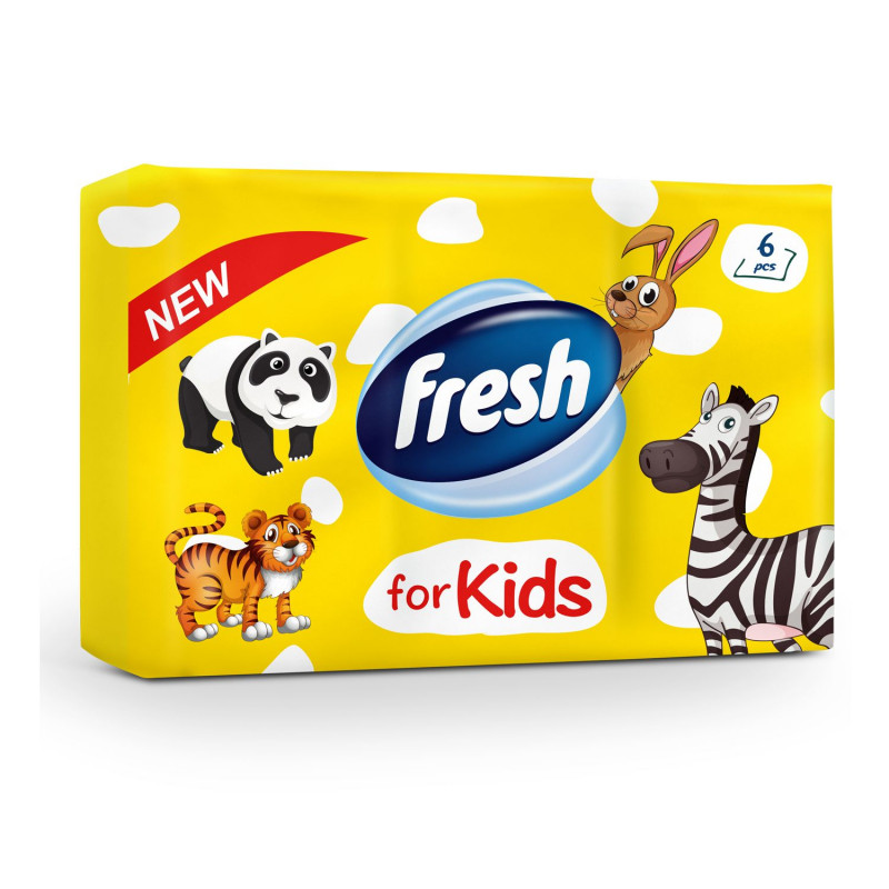 Fresh dečije papirne marammice 6x10kom