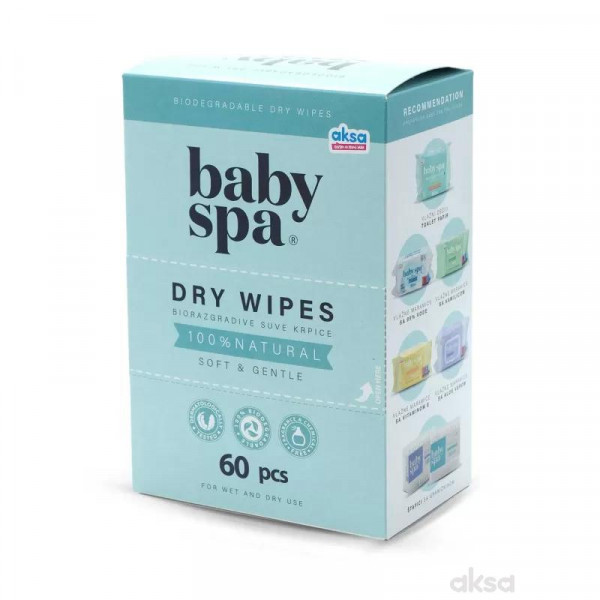 Baby Spa biorazgradive suve krpice 60 kom
