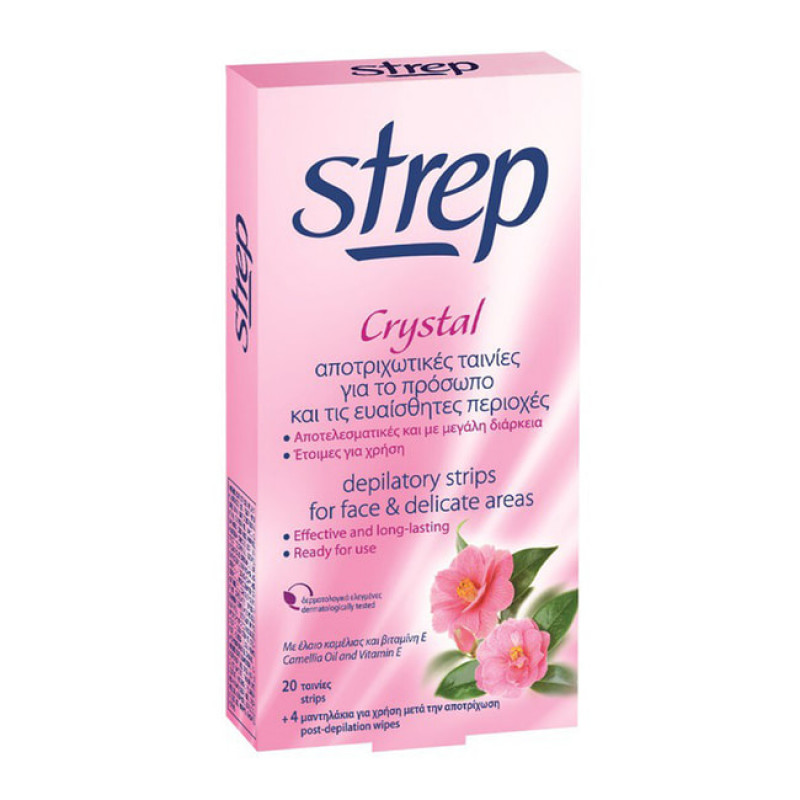 Strep Crystal trake za depilaciju lica 20kom