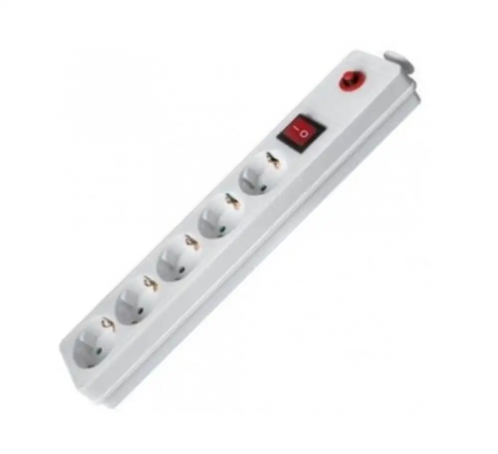 LINKOM Produzni kabl 5r/1.5m sa prekidacem i zastitom 3x1,5mm-beli