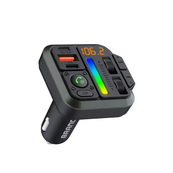 X WAVE BT44 Bluetooth,LED,RGB led,Bass,USB,USB-TypeC PD20W+QC3.0,18W FM Transmiter N