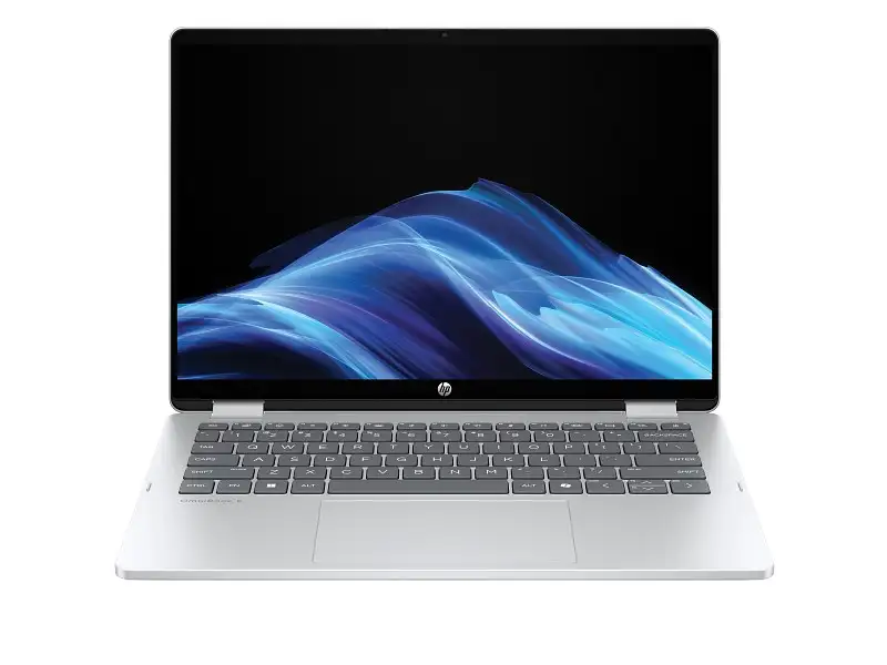 HP OmniBook 5 Flip 14-fp0002nm, 14" 2K Touch, Intel Core 5-120U, 16GB, 1TB, backlite, DOS, srebrna (C8PV7EA)