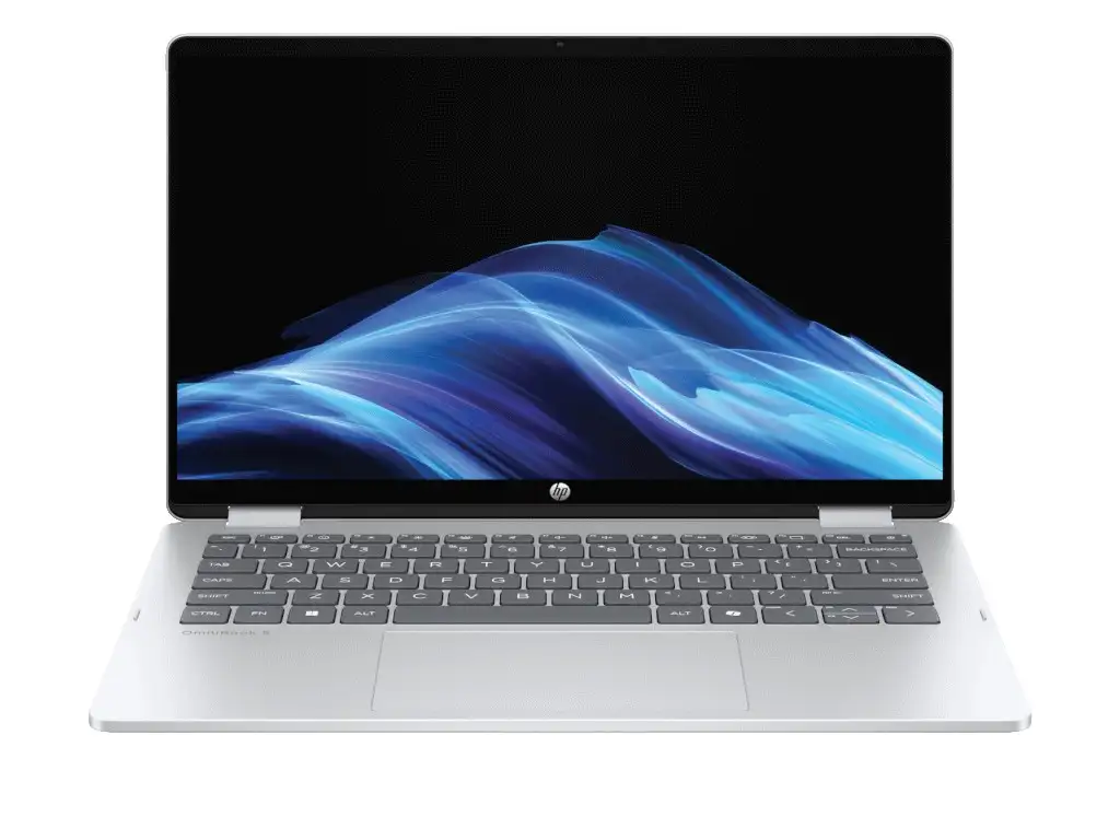 HP OmniBook 5 Flip 14-fp0025nn, 14" Touch, Intel Core 7-150U, 24GB, 1TB, Backlit, DOS, srebrna (BT0S4EA)