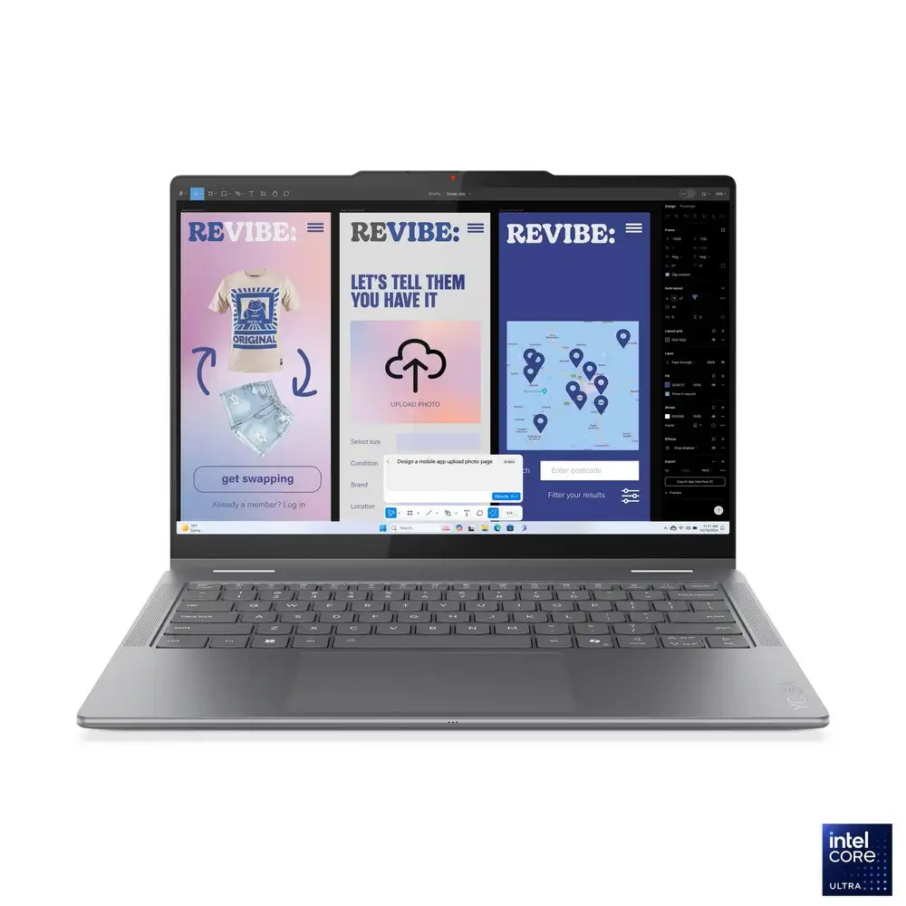 LENOVO Yoga 7 2-in-1 14ILL10, 14" OLED, Intel Core U5-226V, 16GB, 512GB SSD, Bklt SRB, DOS, Siva, bez punjaca (83JQ00E7YA)