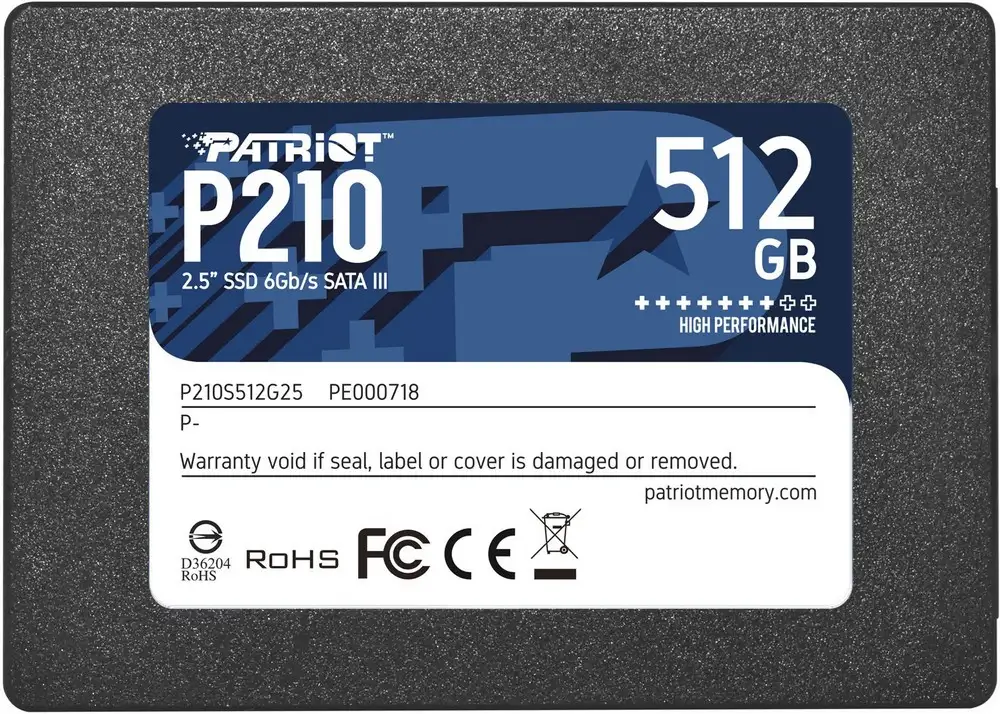 PATRIOT SSD 512GB P210 SATA3 P210S512G25