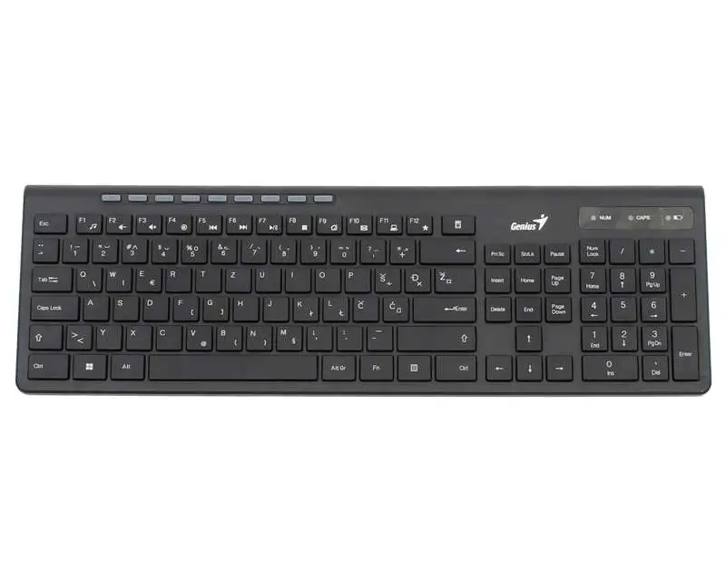 GENIUS SlimStar 7230,US,BLK,2.4GHZ,KB