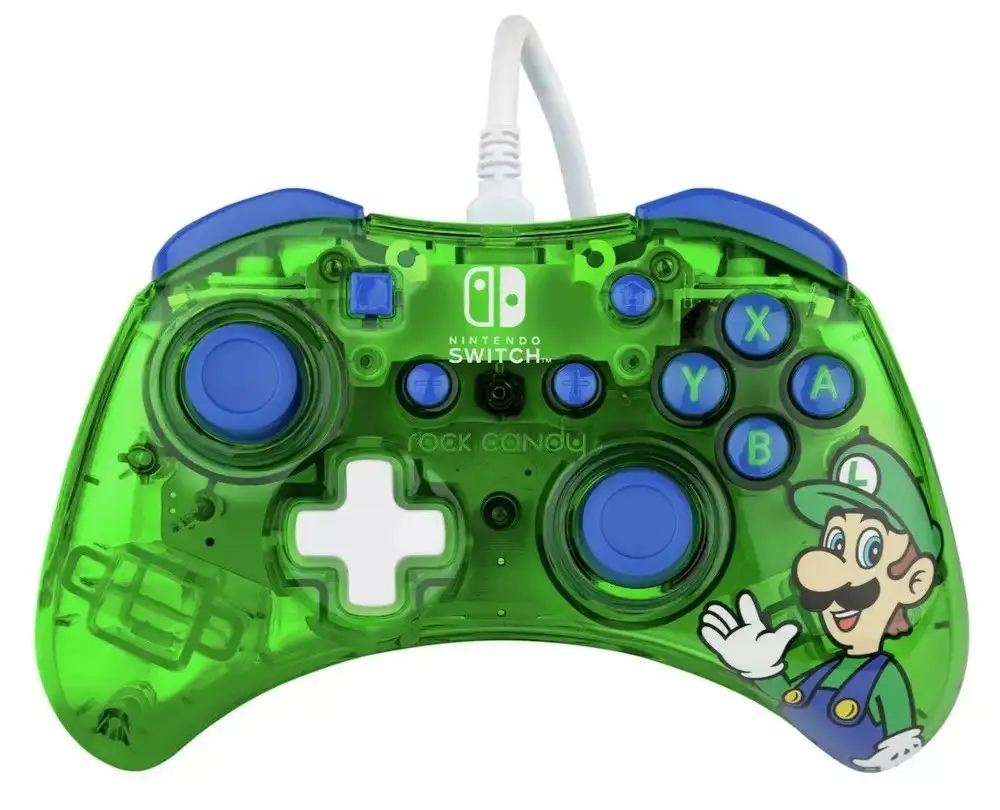 PDP Nintendo Switch Wired Controller Rock Candy Mini Luigi