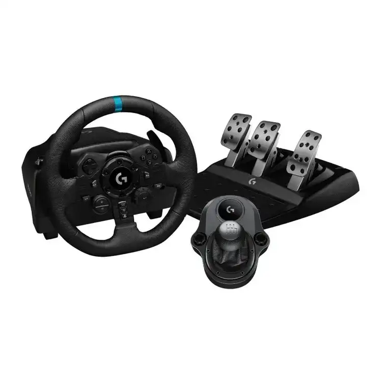 LOGITECH G923 Trueforce Gaming Racing Wheel + Logitech Shifter