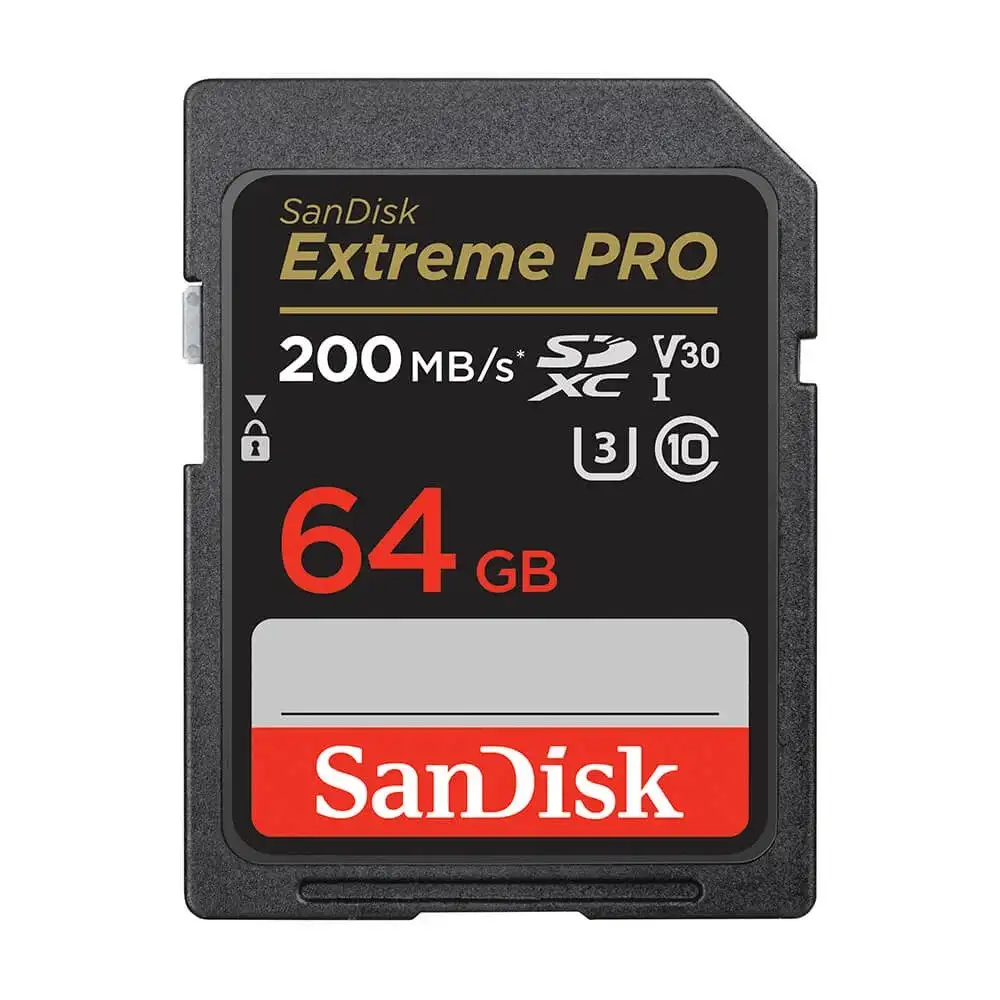 SANDISK SDHC 64GB Extreme Pro 200MB/s UHS-I Cass10 U3 V30