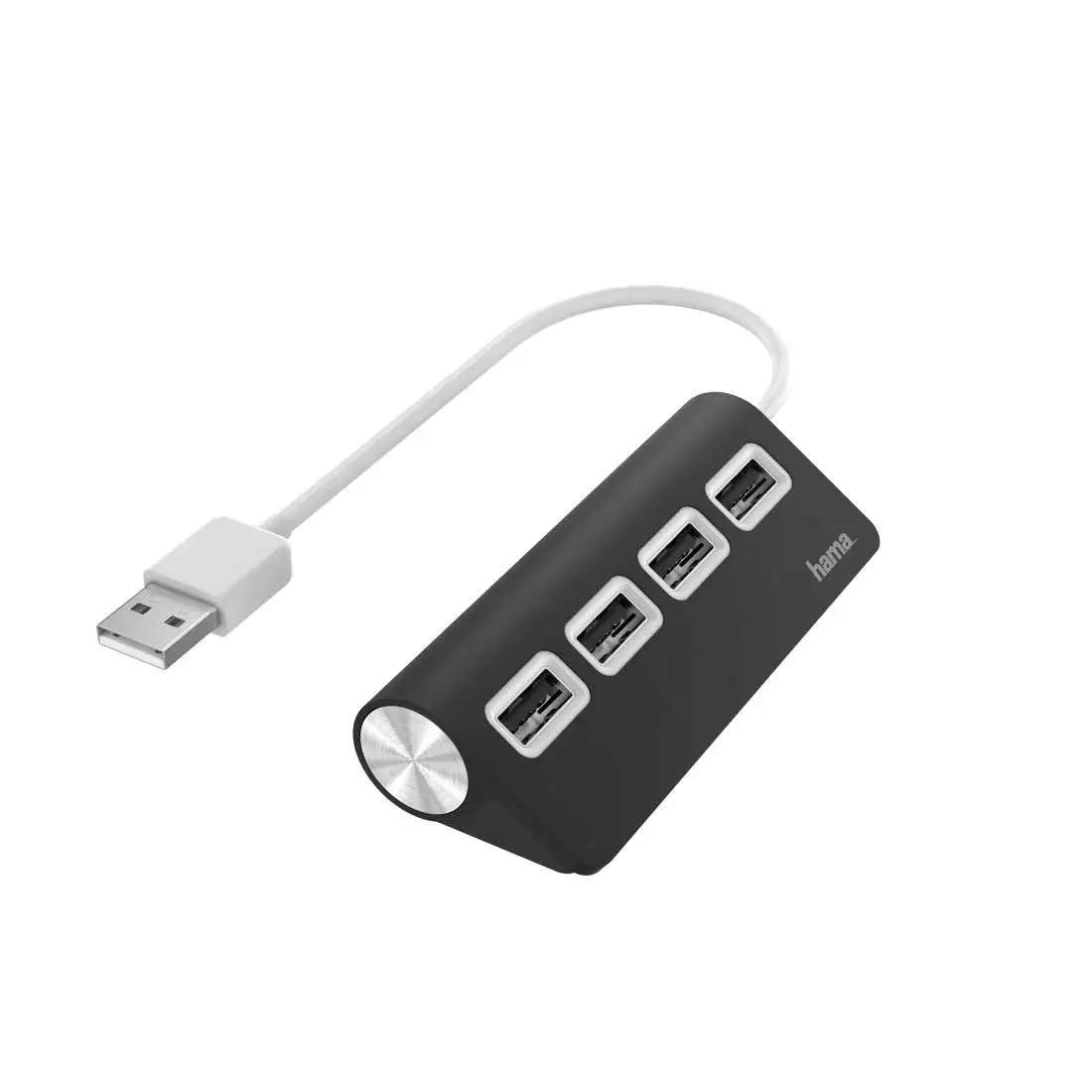 HAMA USB 2.0 HUB 1:4, 480 Mbit/s, crni 200119