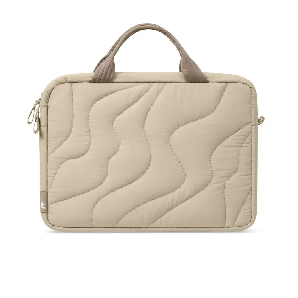 TOMTOC TERRA A28 LAPTOP HANDBAG NATURAL SAND 16" A28F2K2