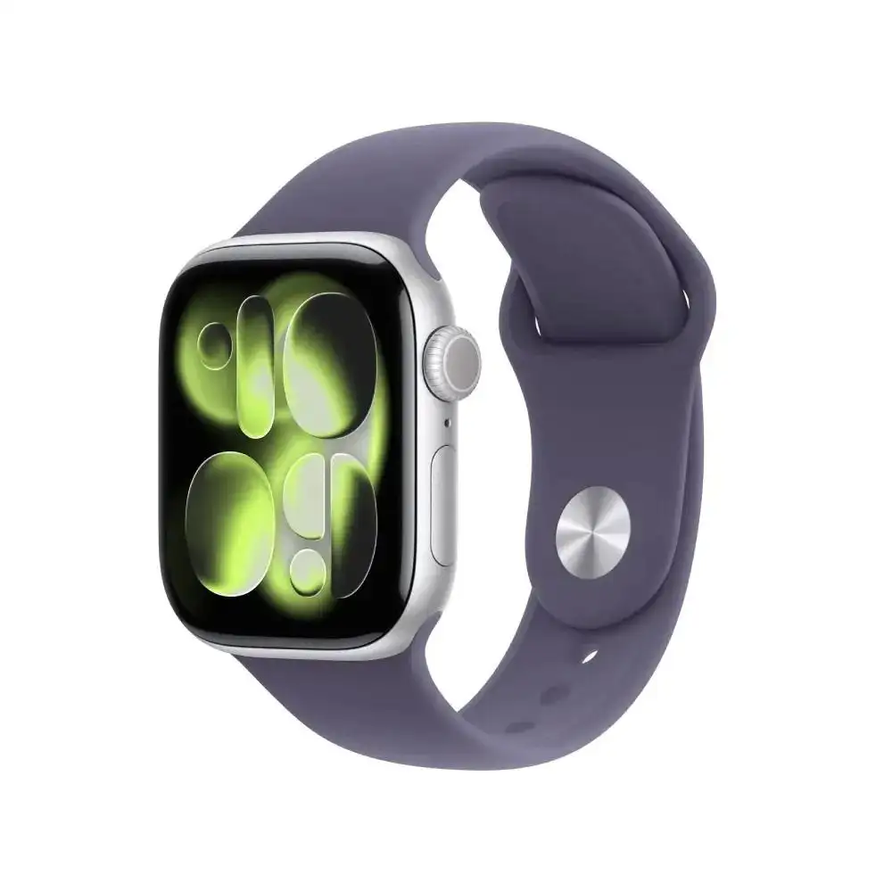 APPLE Watch S11 GPS 42mm Silver Aluminium Case with Purple Fog Sport Band - S/M meu64rk/a