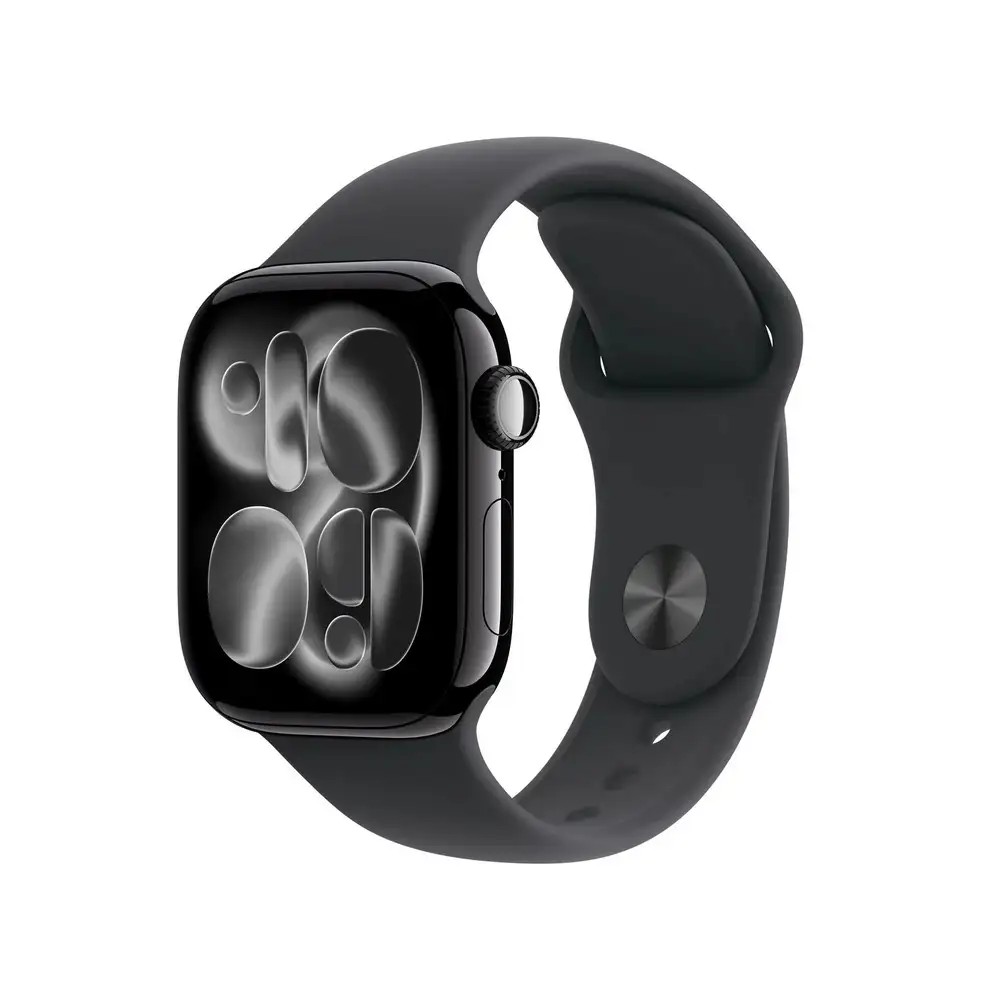 APPLE Watch S11 GPS 42mm Jet Black Aluminium Case with Black Sport Band - S/M meqt4rk/a