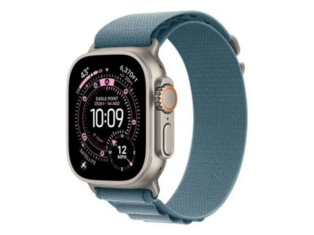 APPLE Watch Ultra 3 Cellular 49mm Natural Titanium Case with Light Blue Alpine Loop - Large mewp4se/a