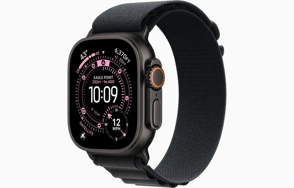 APPLE Watch Ultra 3 Cellular 49mm Black Titanium Case with Black Alpine Loop - Large mf0x4se/a