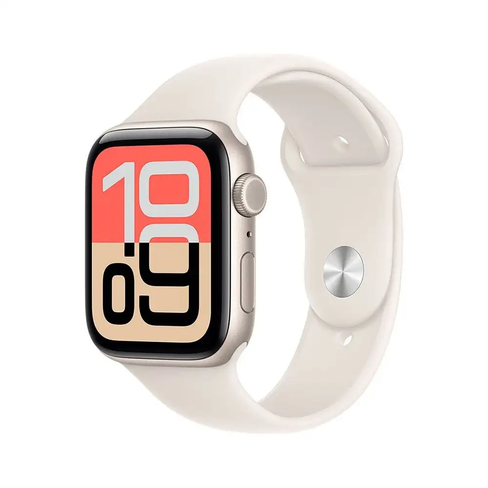 APPLE Watch SE 3 Cellular 40mm Starlight Aluminium Case with Starlight Sport Band - M/L mep74rk/a