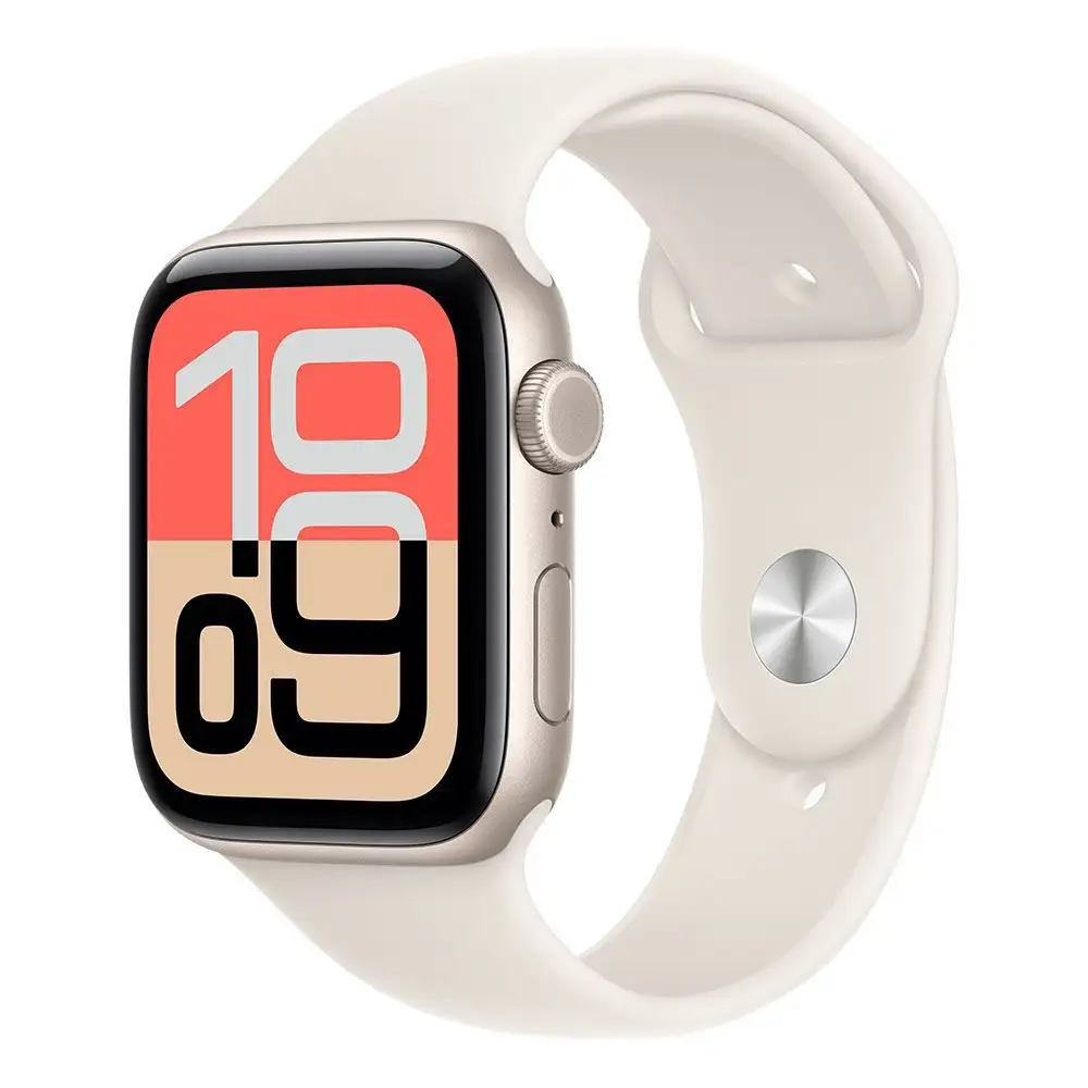 APPLE Watch SE 3 Cellular 44mm Starlight Aluminium Case with Starlight Sport Band - M/L mepf4rk/a