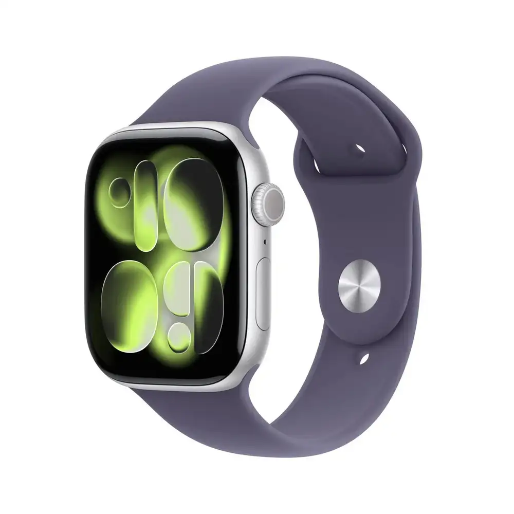 APPLE Watch S11 Cellular 42mm Silver Aluminium Case with Purple Fog Sport Band - M/L mf8j4rk/a