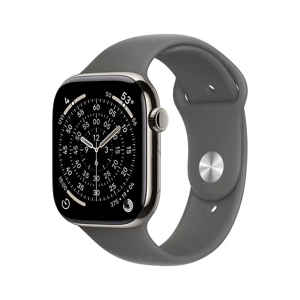 APPLE Watch S11 Cellular 42mm Natural Titanium Case with Stone Grey Sport Band - M/L mf8n4rk/a