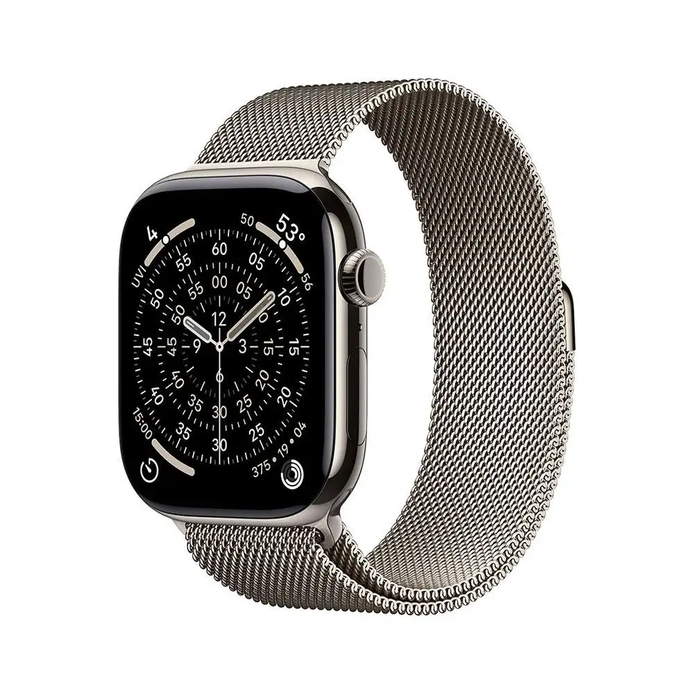 APPLE Watch S11 Cellular 42mm Natural Titanium Case with Natural Milanese Loop mf8p4rk/a