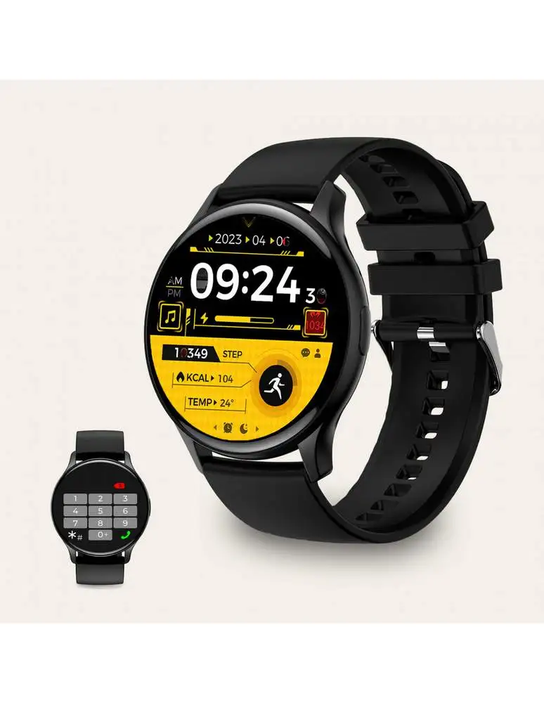 KSIX Smart Watch Core Amoled Black BXSW16N