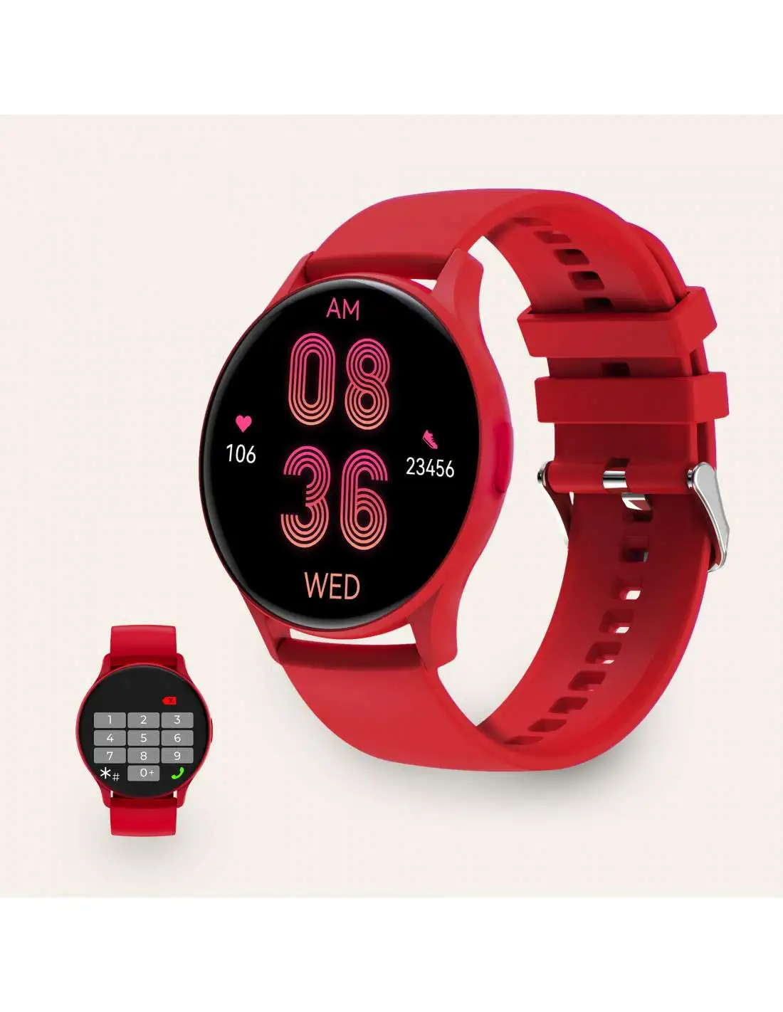 KSIX Smart Watch Core Amoled Red BXSW16RJ
