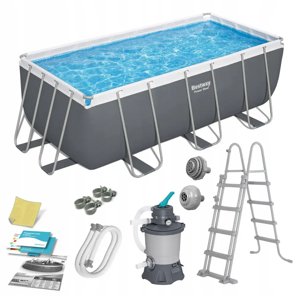 BESTWAY Steel Pro MAX 4.12m x 2.01m x 1.22m Set
