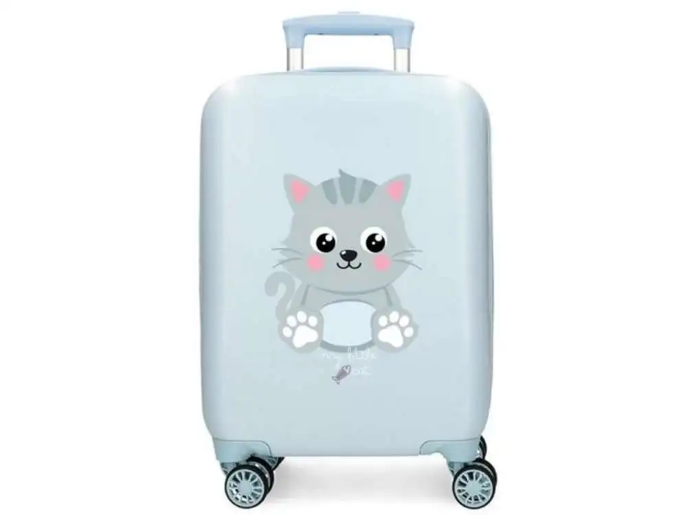 ROLL ROAD HAPPY PETS deciji kofer 50 cm svetlo plava