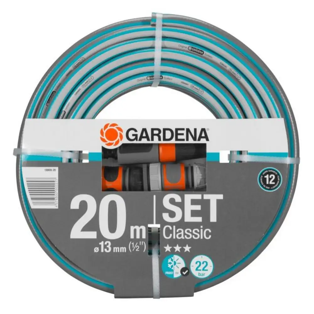 GARDENA Set crevo classic 1/2"(13mm) 20m + nastavci + prskalica