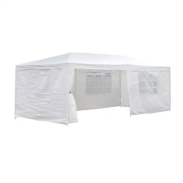 GREEN BAY GAZEBO TENDA 3 X 6 SA BOCNIM STRANAMA - BELA