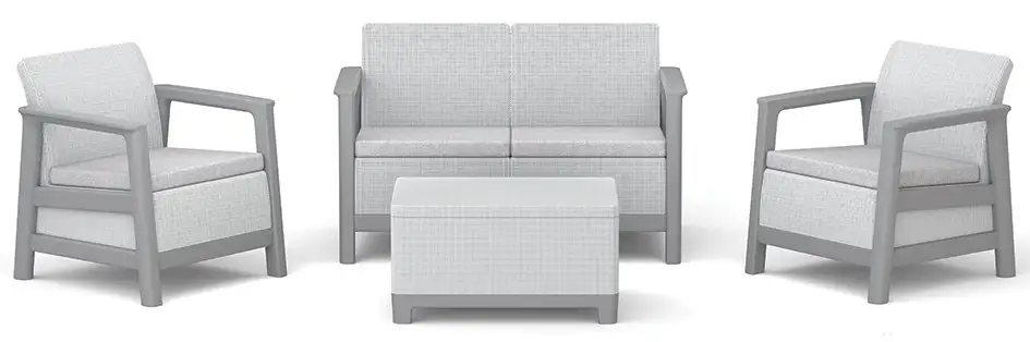 KETER Scandi linea II sa box stolom siva