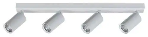 RABALUX Solo, plafonska bela metal spot lamp, 4xGU10