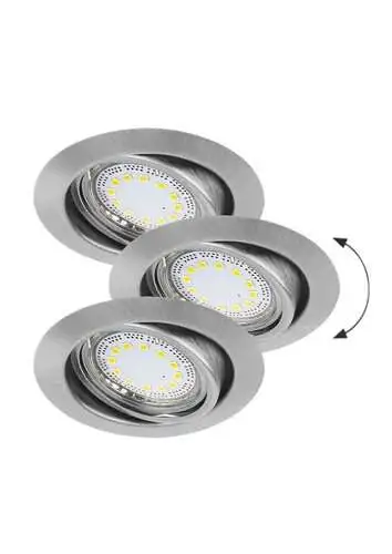 RABALUX Lite LED ugradni spot GU10 3x3W mat hrom