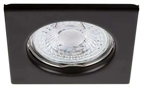 RABALUX Spot Relight, ugradna crna rozetna metal cetvrtasta