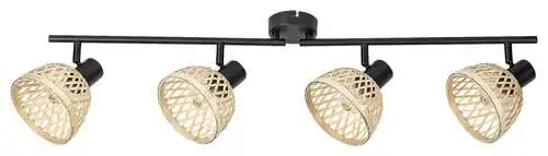 RABALUX Rattan, metalni bambus spot, E14 4x MAX 15W