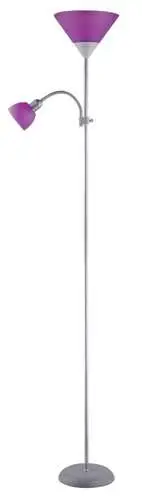 RABALUX Action podna lampa sa citacem E27+E14 silver/ljubicasta