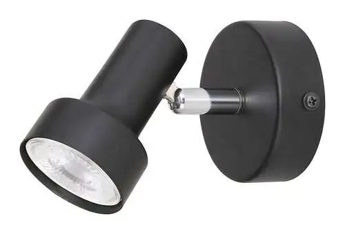 RABALUX Konrad spot, GU10 MAX 5W, crna