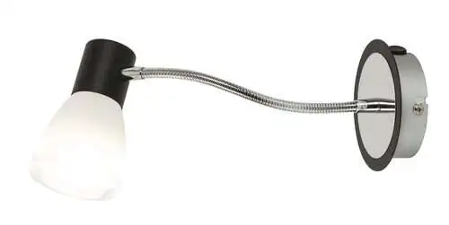 RABALUX Ati zidna lampa E14 max15W crno/hrom