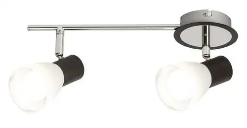 RABALUX Ati spot E14 2x max40W crno/hrom