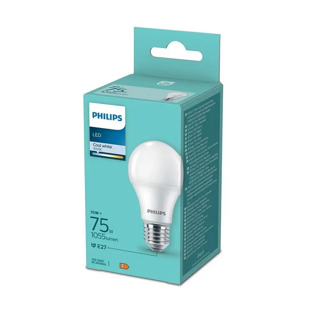 PHILIPS 10.5W(75W) A60 E27 CW FR ND 1PF/6