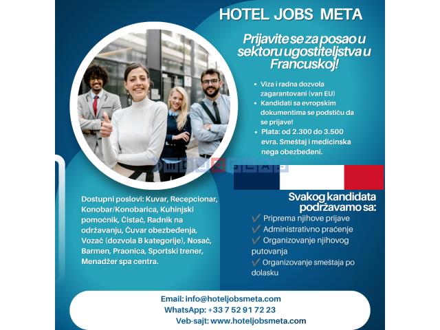 Ponuda za posao u FRANCUSKOJ