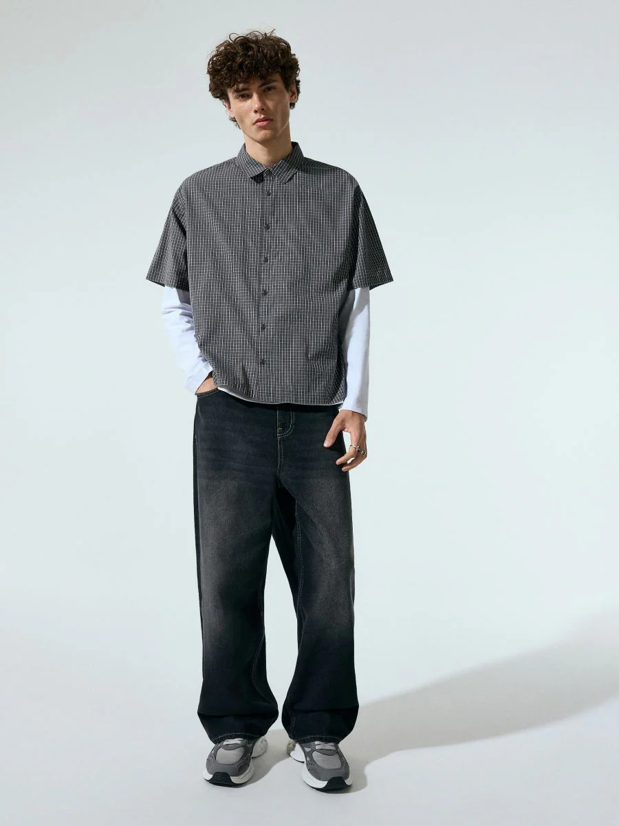 Baggy fit farmerke