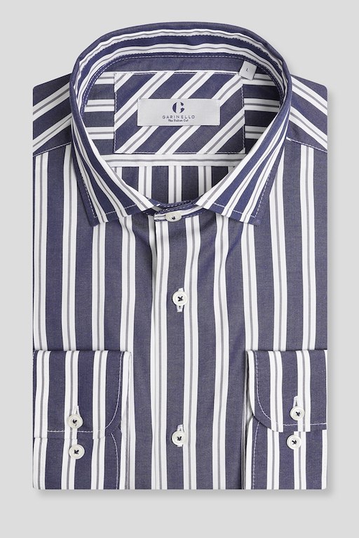 Teget Bold stripe slim fit košulja 717M
