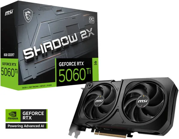 VGA MSI RTX 5060 Shadow 2X 8GB OC