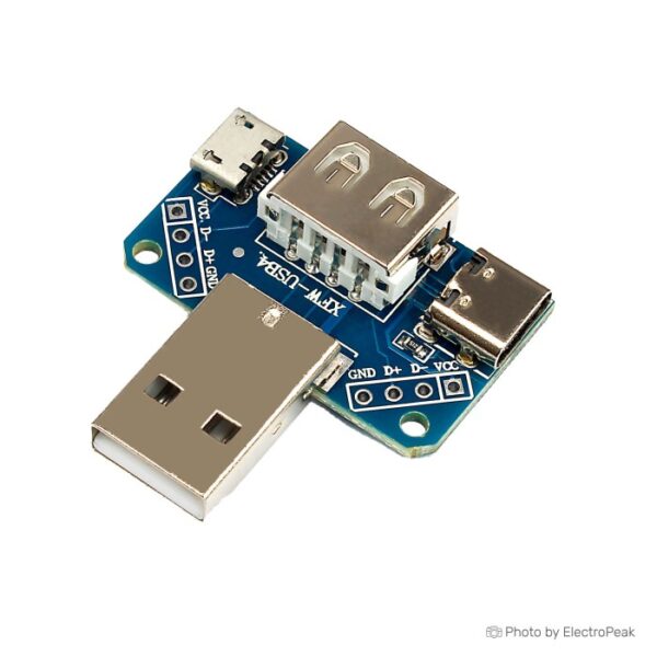 USB adapter muški-ženski, microUSB i Type-C