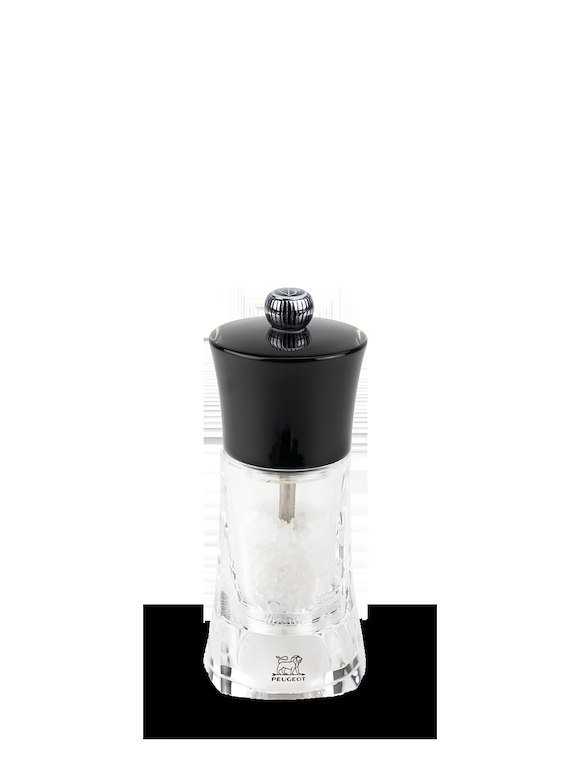 MLIN ZA SO – Manual Salt Mill in Acrylic, Black, 14 cm