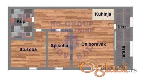 Garsonjera u izgradnji sa PDV-om Petrovaradin